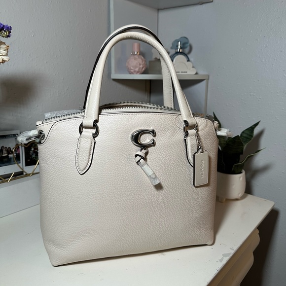 Coach | Bags | Coach Remi Satchel With Signature Canvas Detail | Poshmark